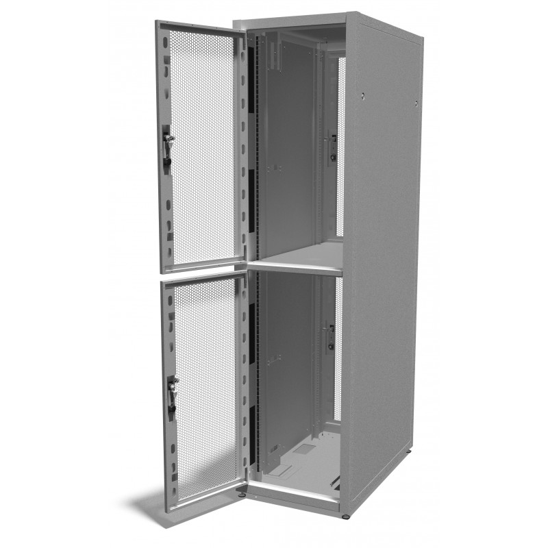 42u 600mm x 800mm 2 Compartment CoLocation Server Rack | 2 Compartment ...