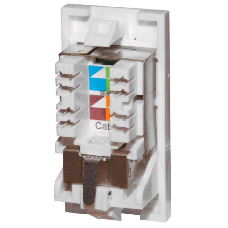 Cat5e FTP Shielded RJ45 Module (Euromod Size) | Cat5e Modules and Wall ...